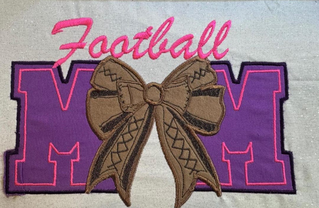Applique Football Mom Embroidery Design####check Out Our Matching ...