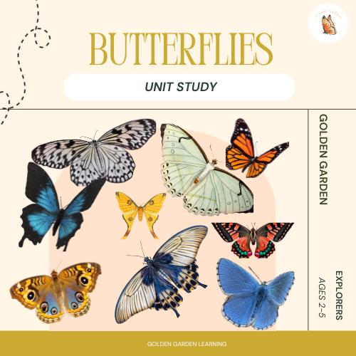 Butterflies Unit Study Preschool Homeschool Curriculum, Montessori ...