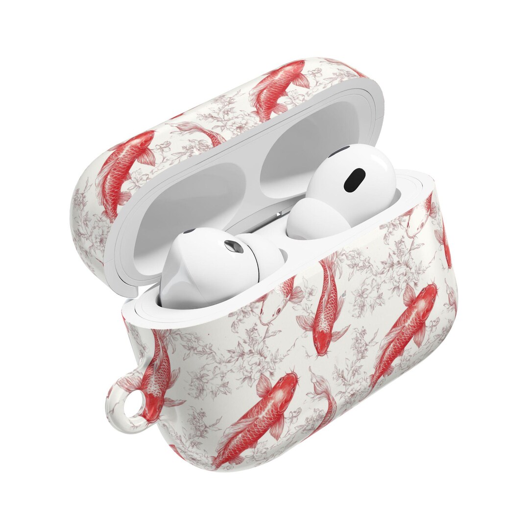 Red Fish AirPod Case, Airpods Pro 2 Case, Airpods Pro Gen 1, Gen 2 ...