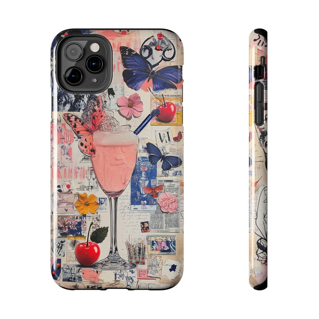 Coquette Collage iPhone 16 Pro Case Max, 15, 14, 13, 12, 11, Xr, X ...