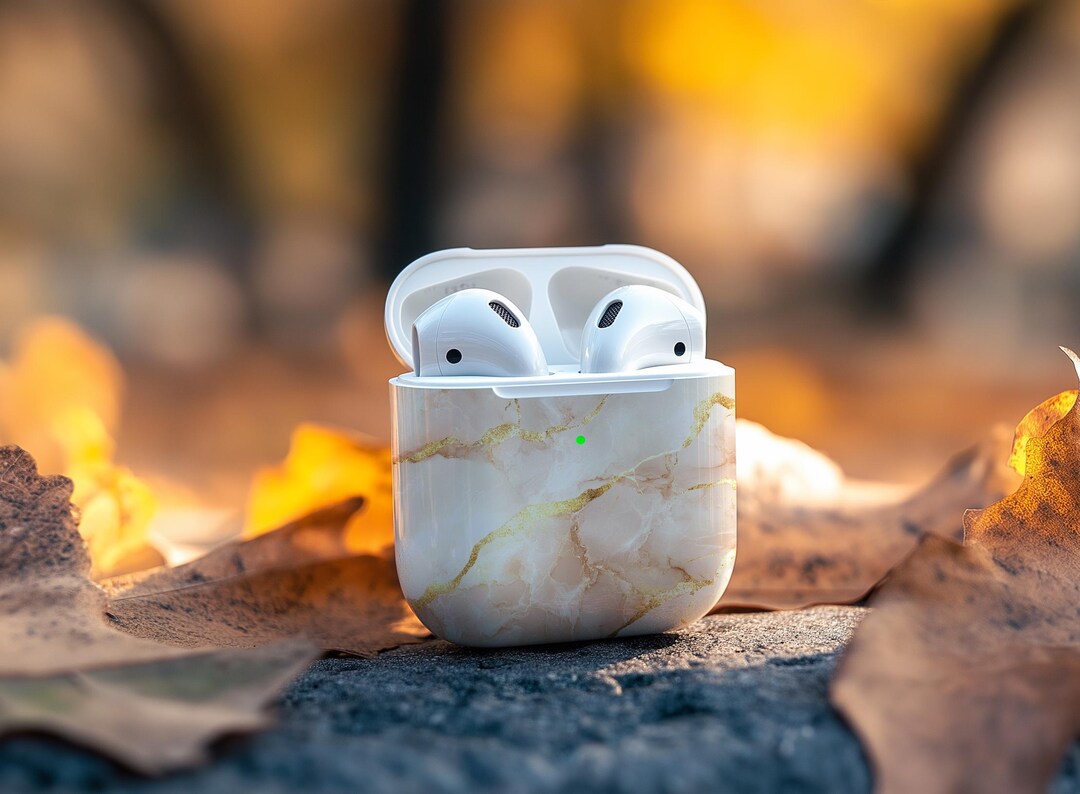 Golden Marble AirPod Case, Airpods Pro 2 Case, Airpods Pro Gen 1, Gen 2 ...