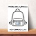 Phone Free Classroom Poster, Trendy Demure Sign, Teacher Rules Decor ...
