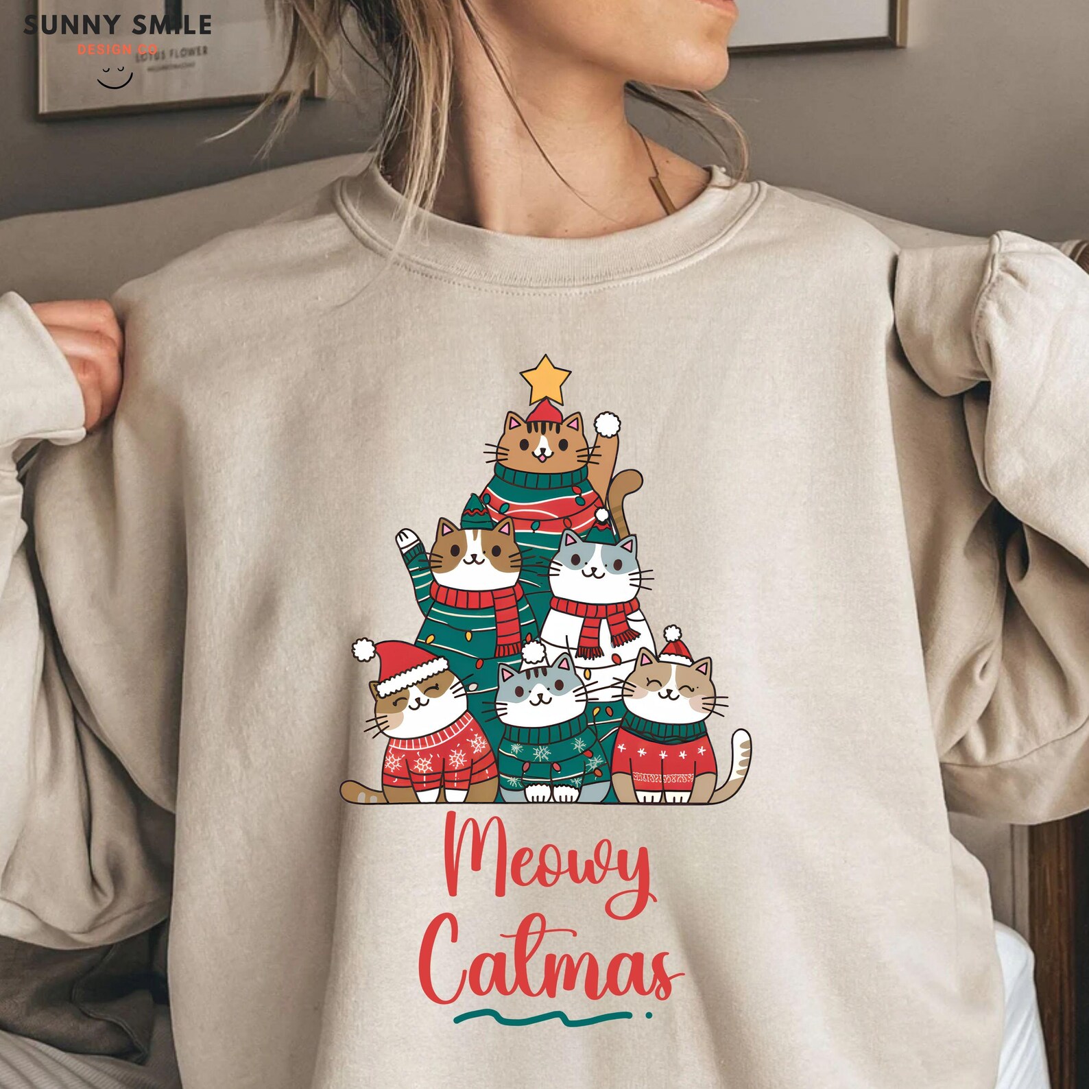 Meowy Catmas Christmas Cat Png, Cat Christmas Tree Png, Merry Christmas ...