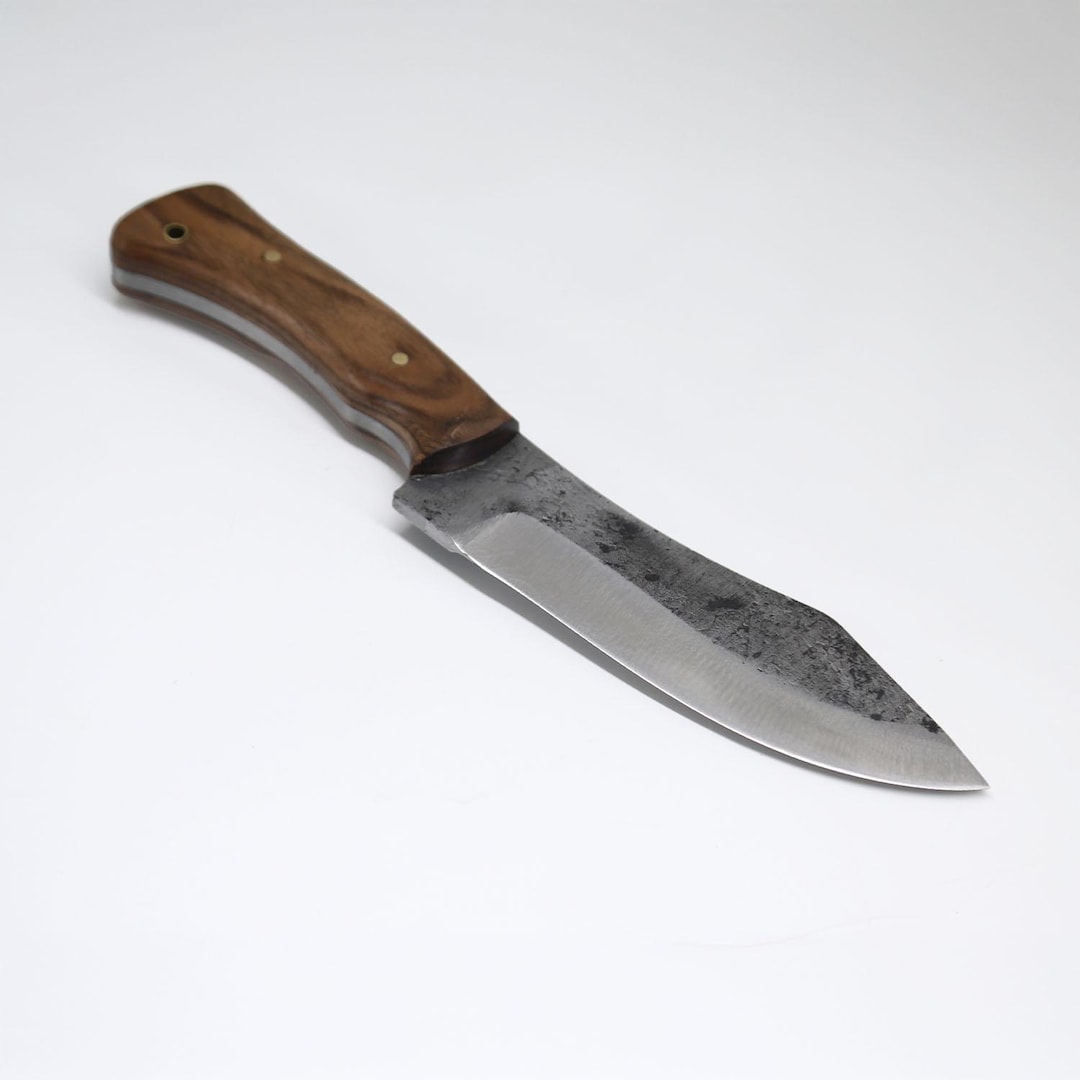 Hand Forged 5160 Spring Steel Knife With Walnut Handle – Ideal for ...