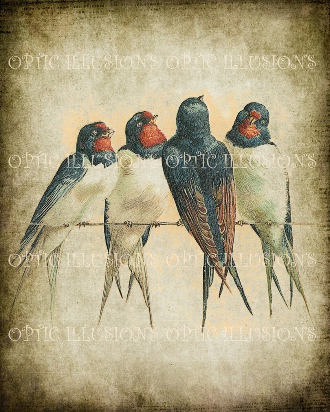 Printable Digital Picture INSTANT DOWNLOAD Vintage Bird - Etsy