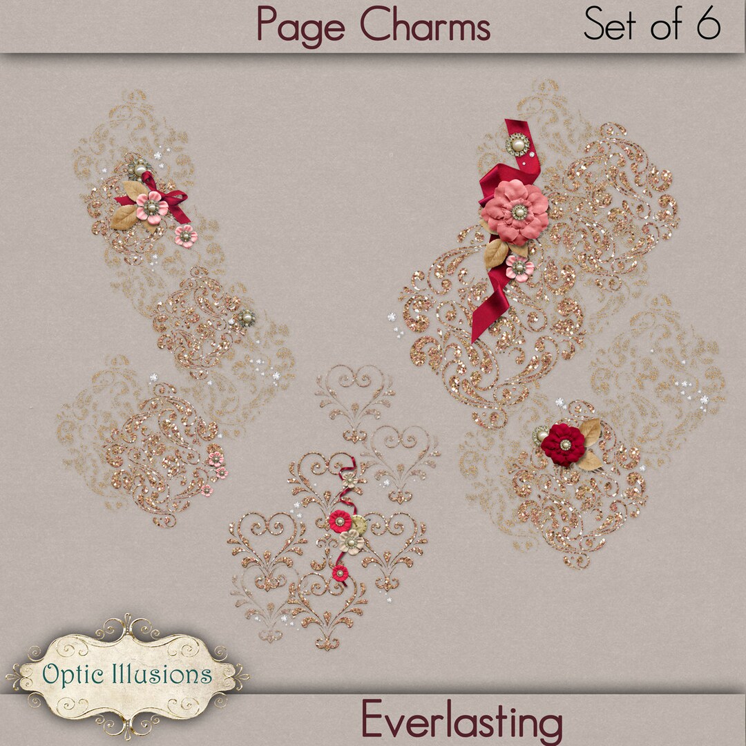 EVERLASTING - Page Charms - Digital Scrapbooking Page Charms - Set of 3 ...