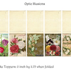 Vintage Seed Packets - BUNDLE - Set of 25 - 2 X 2.75 - Gift Tags ...