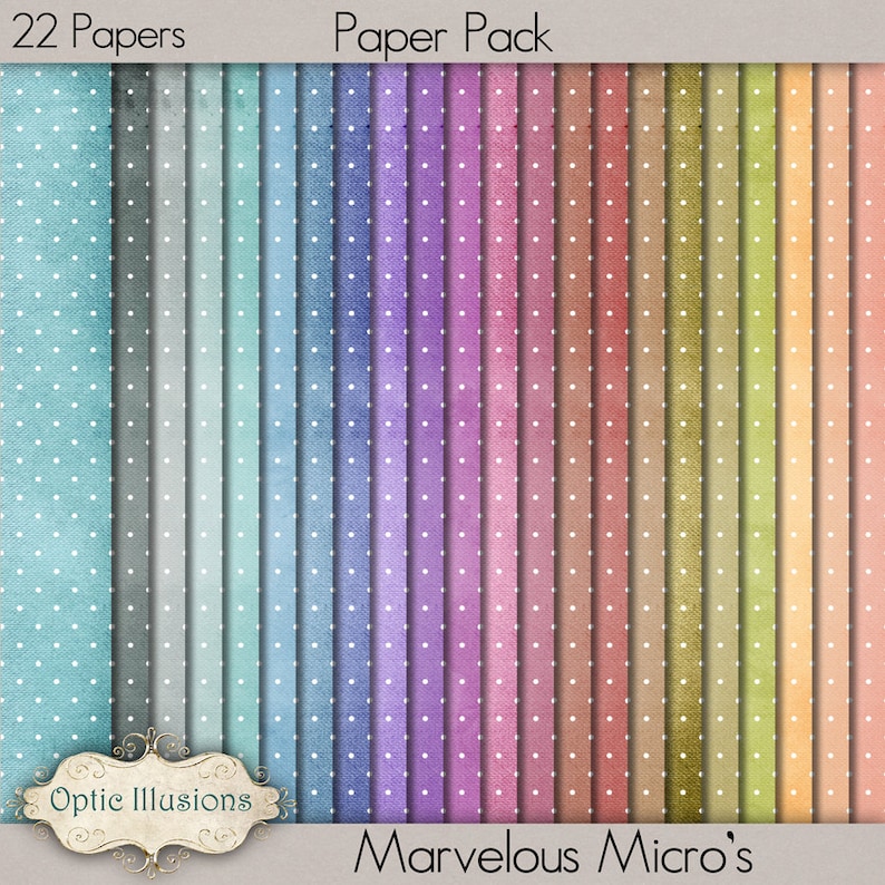 Marvelous Micro's Digital Paper Pack Digital | Etsy