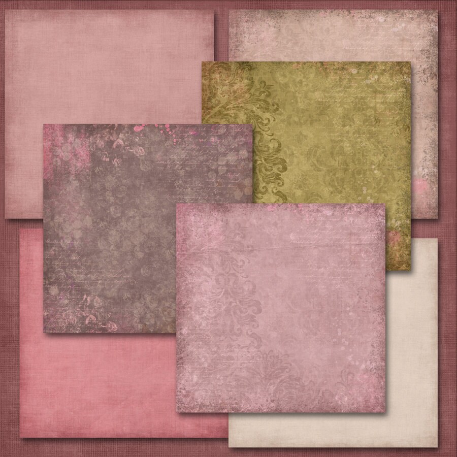 The Journey - Digital Scrapbooking Paper - 12 X 12 Inches - INSTANT ...