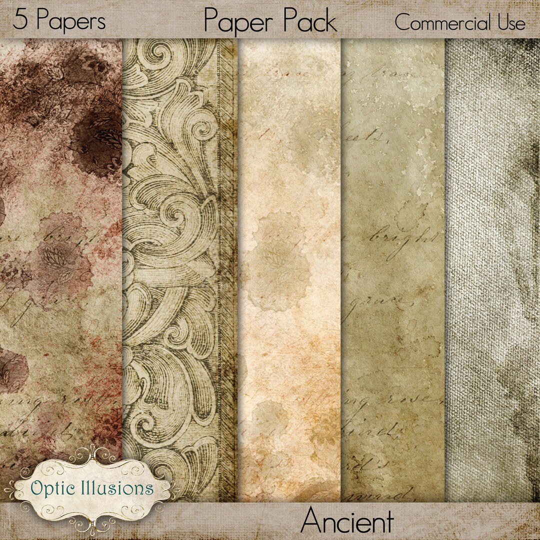 Ancient - Digital Scrapbooking Papers - - 12 X 12 - Commercial Use OK ...