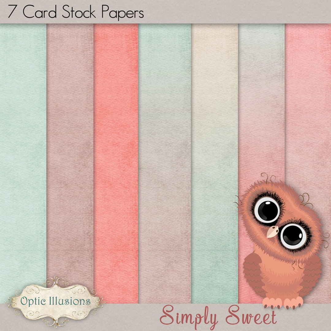 Digital Scrapbooking Papers - Card Stock - Craft Papers - Simply Sweet ...