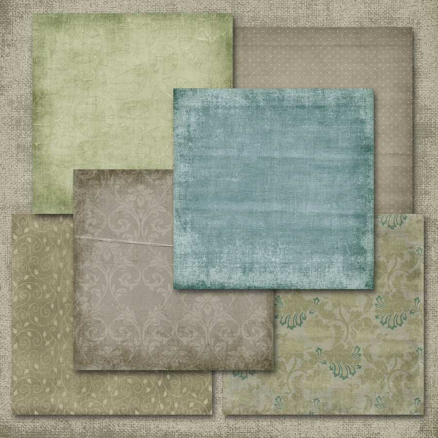 The Measure of Time Digital Scrapbooking Paper Pack 17 - Etsy