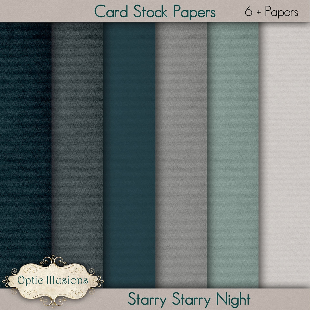 Starry Starry Night - Digital Paper Pack- Digital Scrapbooking Papers ...