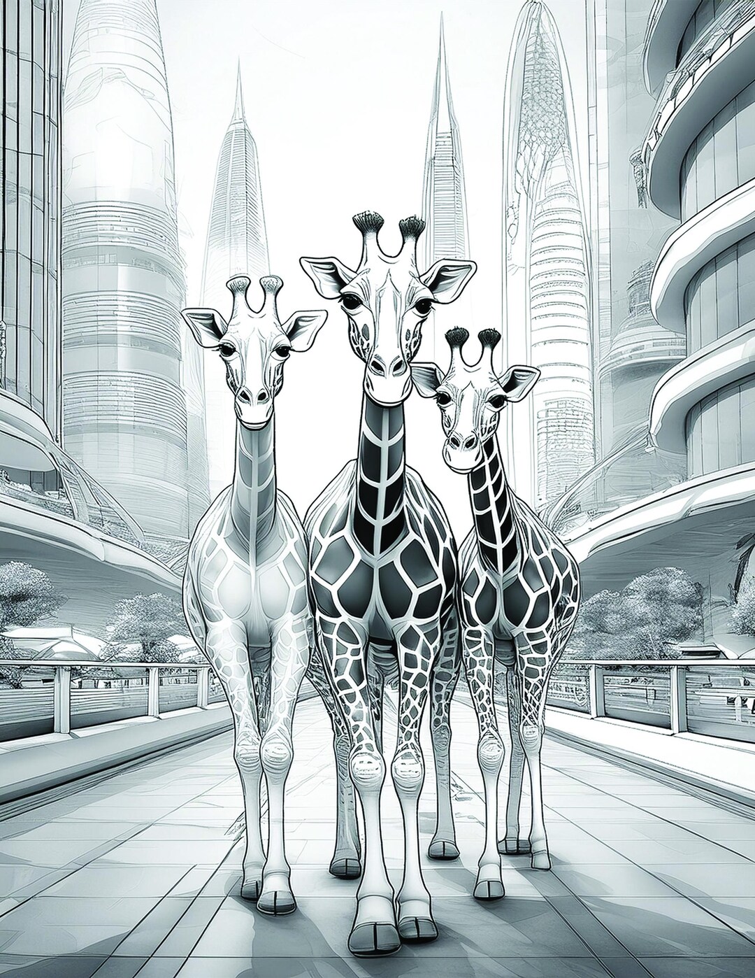 Nature-inspired Coloring Pages for Adults or Kids Outdoor, Landscape ...