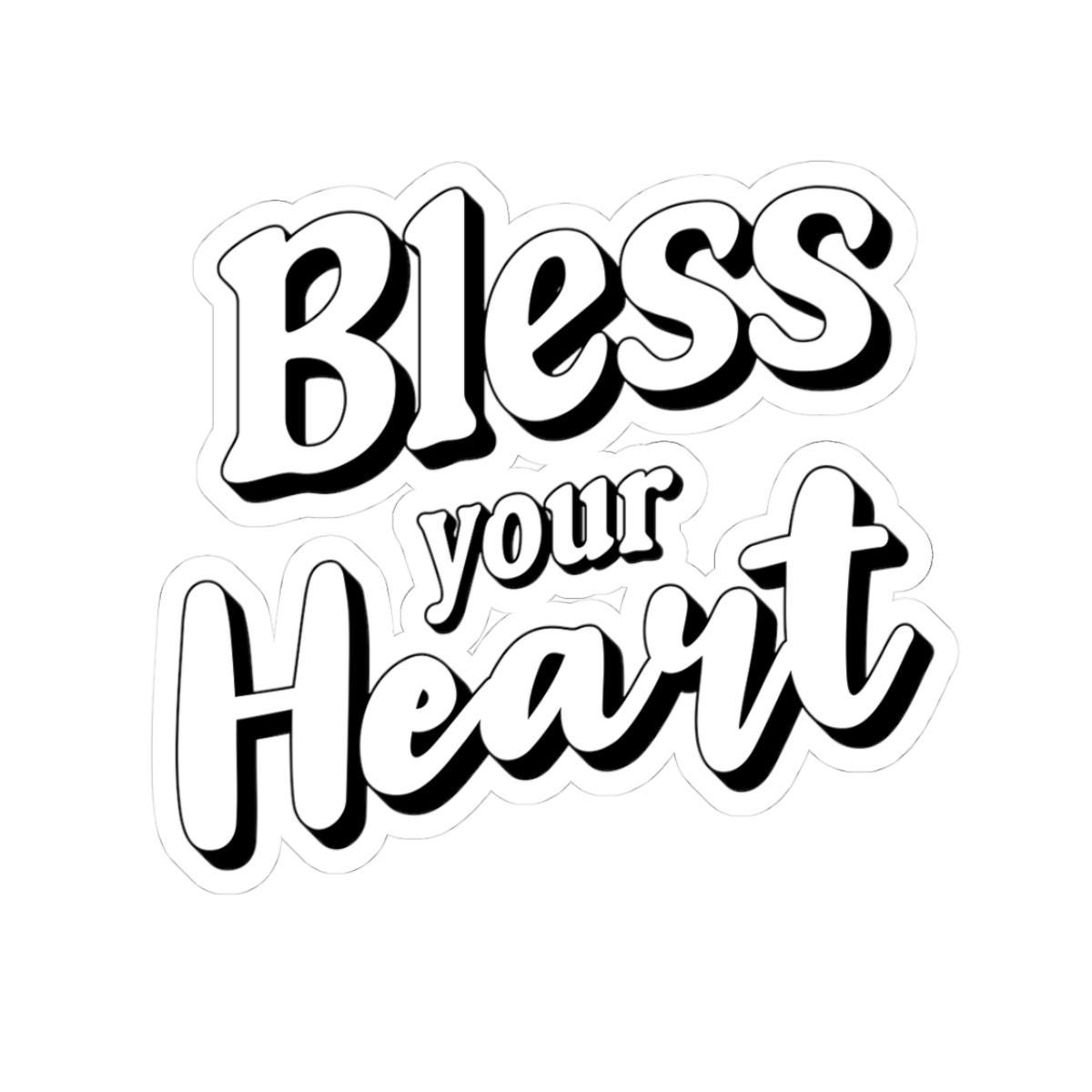 Bless Your Heart Kiss-cut Stickers, Cute Laptop Decal, Heartwarming ...