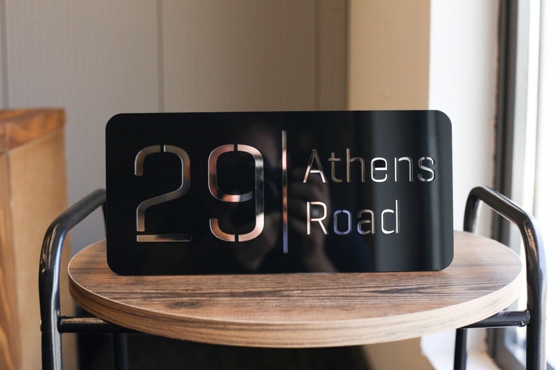 Personalized Plexiglass & Acrylic Door Numbers - Custom Modern House ...