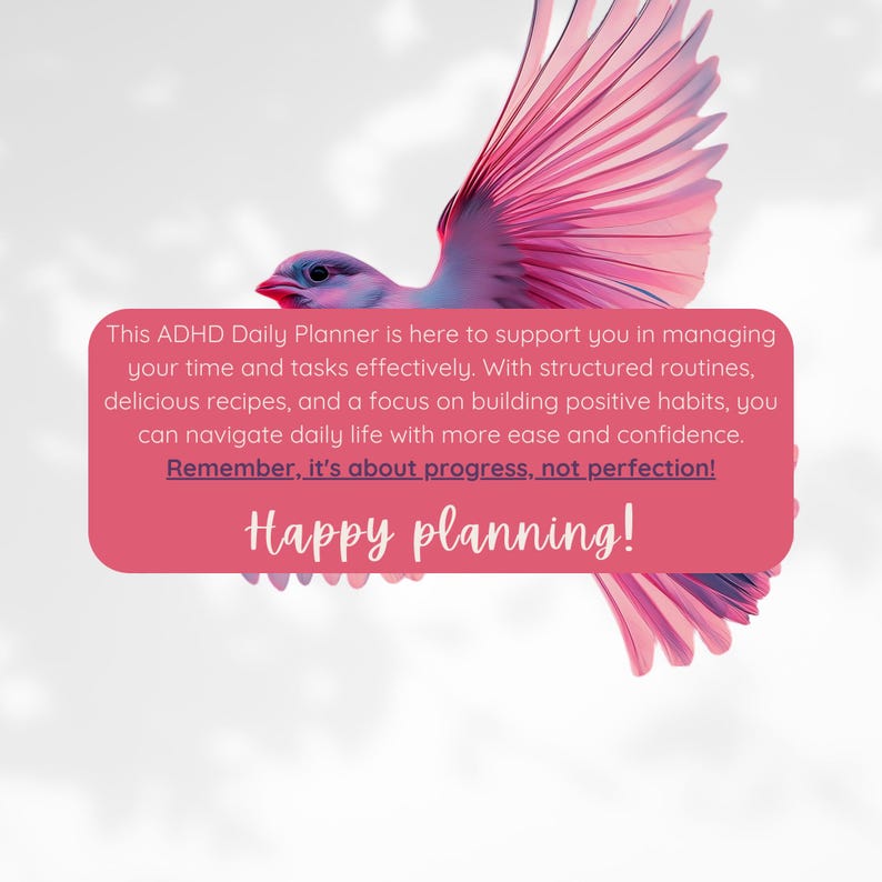 2026 ADHD Digital Life Planner Adult Spreadsheet Daily Worksheets ...