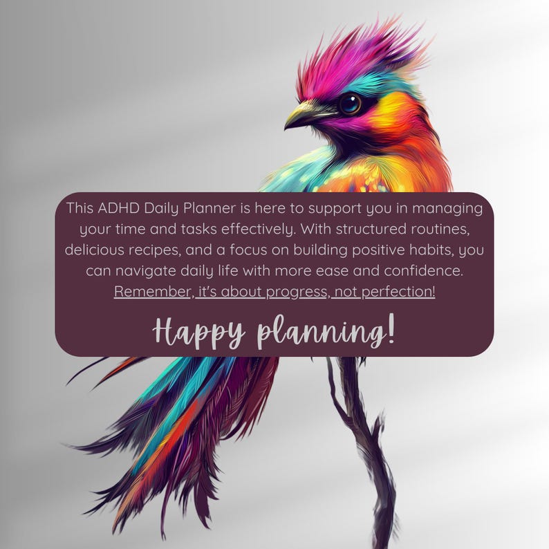 2026 ADHD Adult Daily Weekly Digital Planner Goal Setting Organizer ...
