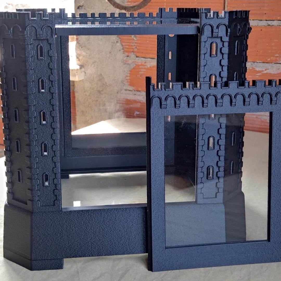 Castle Terrarium 9.45"×9.45"×9,1″ – Medieval Enclosure for Jumping ...