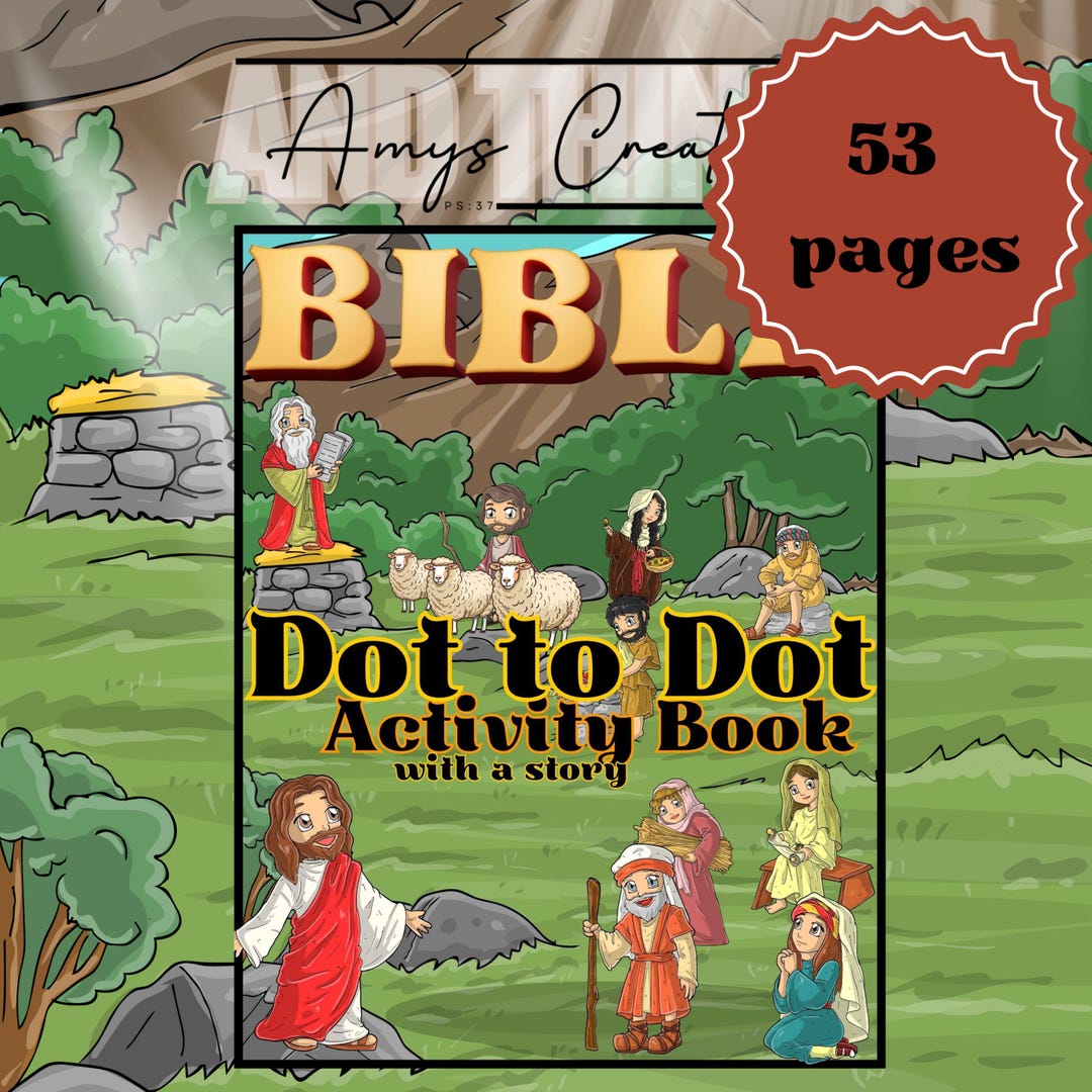 Dot to Dot, Printable Bible Stories Kids, Bible Dot to Dot Page Kids ...