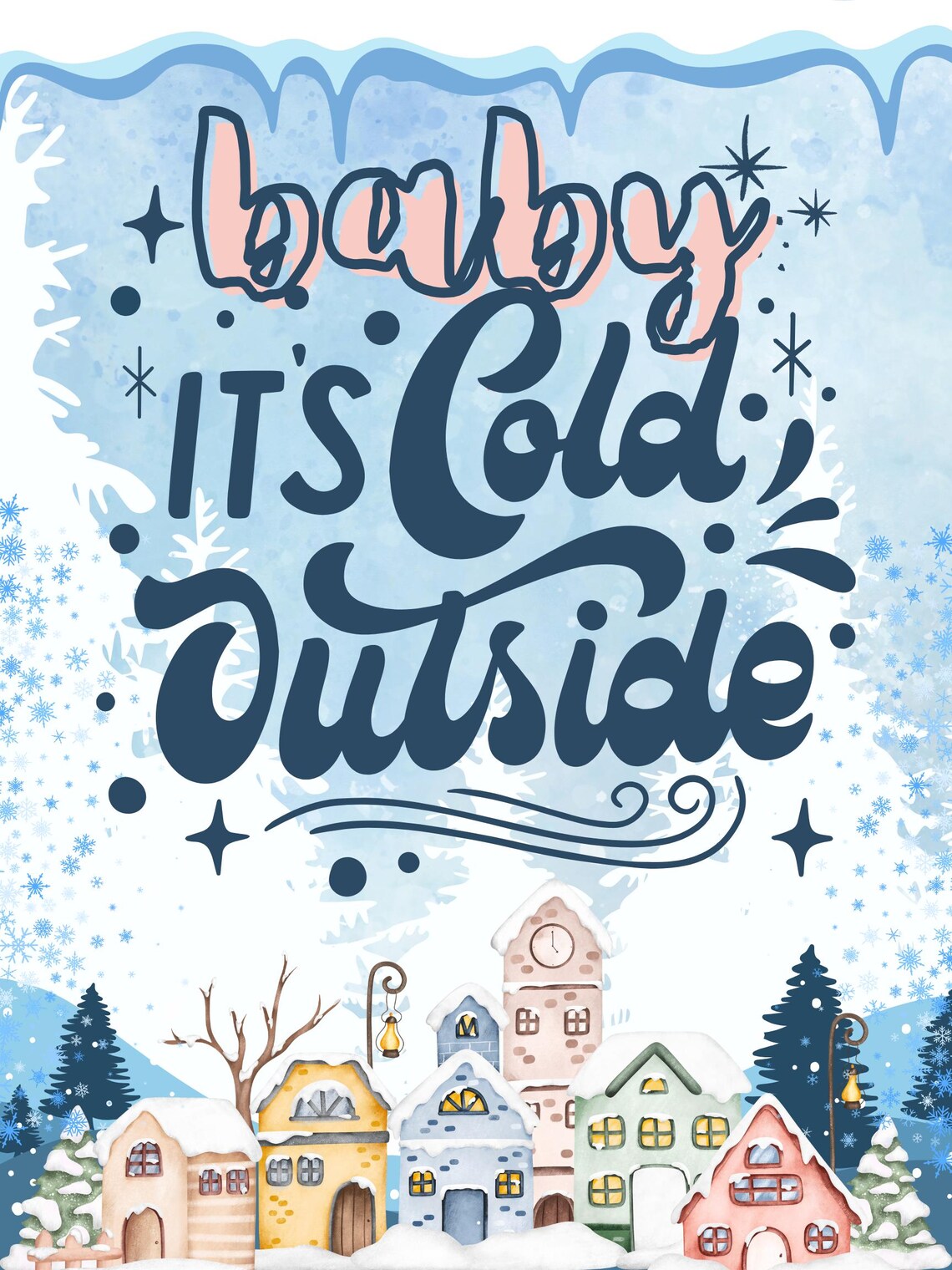 Baby It's Cold Outside Art {digital Download} - Etsy