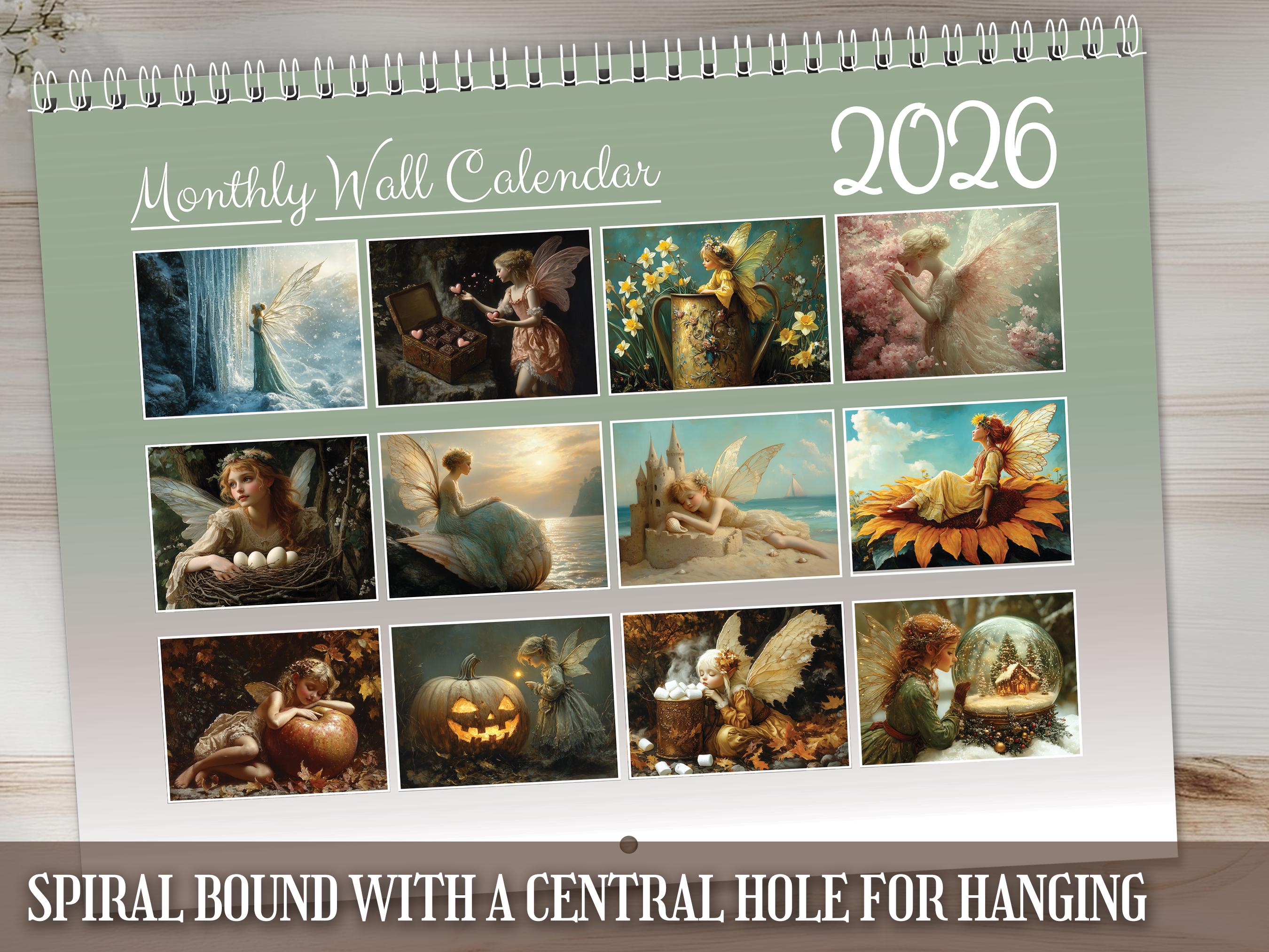 Fairies 2026 Wall Calendar: Fantasy Monthly Planner, Whimsical - Etsy
