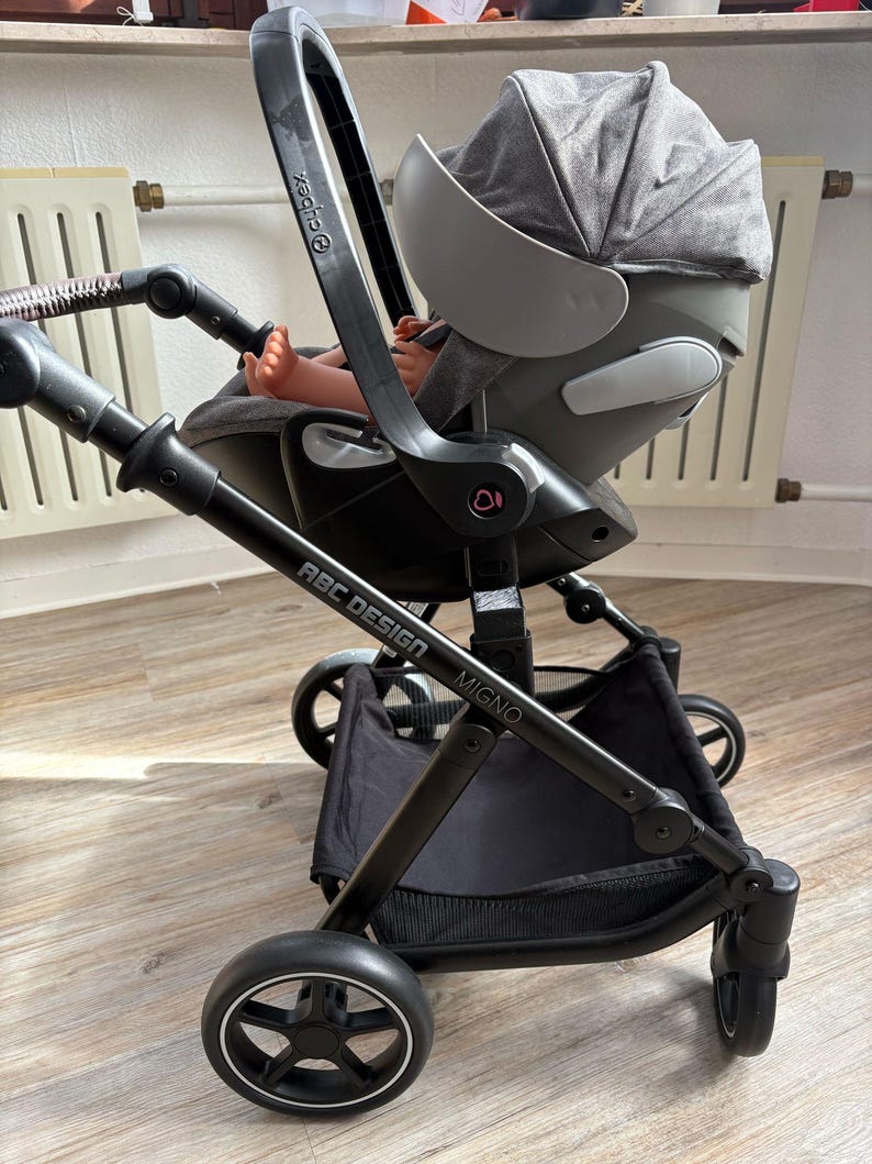 Adapter Set for Cybex Corolle Doll Car Seat on the ABC Design Migno ...