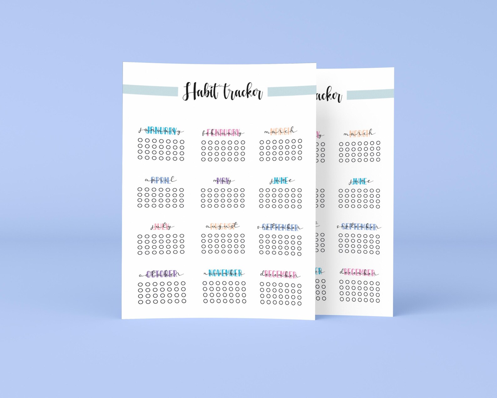 Custom Habit Tracker, Habit Tracker Custom, Habit Trackers Printable ...