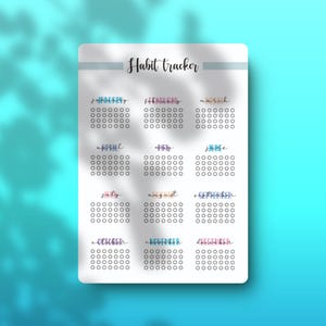 Custom Habit Tracker, Habit Tracker Custom, Habit Trackers Printable ...