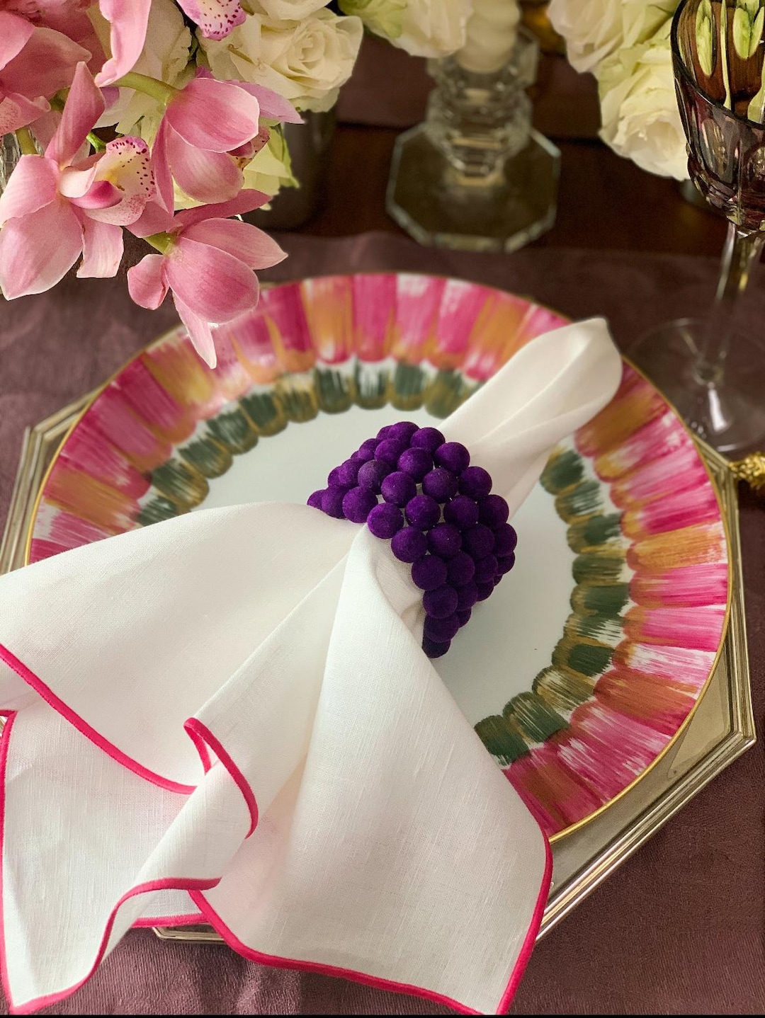 Versailles Napkin Rings set of 4 - Etsy