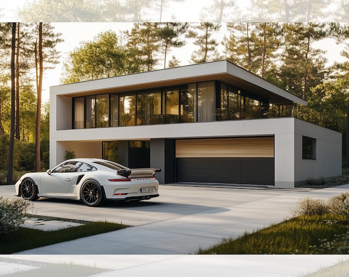 3D Rendering Custom Photorealistic Architecture House MODERN Kitchen ...