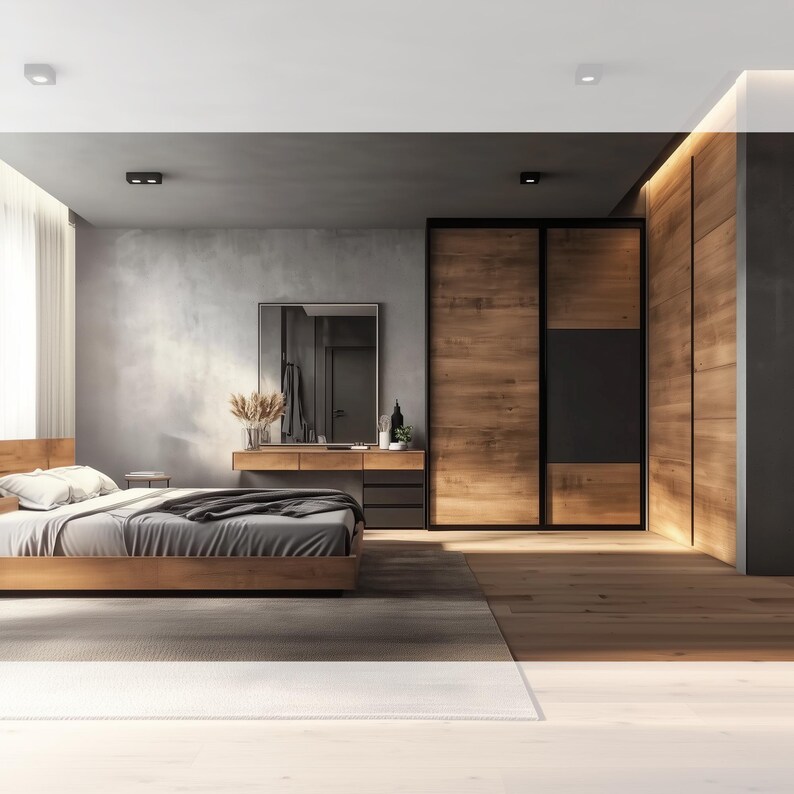 Custom Bedroom Interior Design & 3D Rendering | Modern 3D Bedroom ...