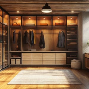 Walkin Closet Interior Design, Realistic Visualization Rendering ...