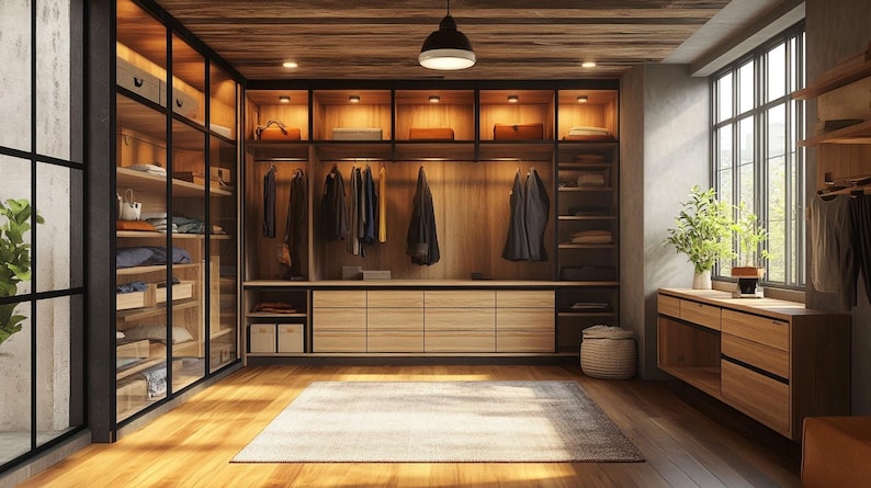Walkin Closet Interior Design, Realistic Visualization Rendering ...