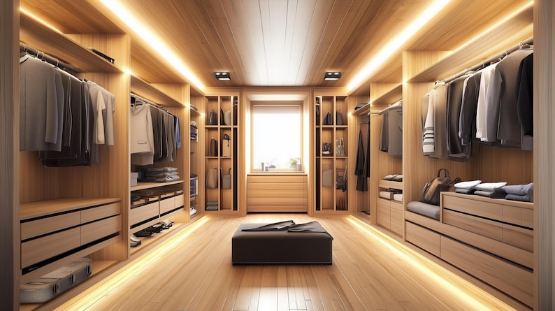 Walkin Closet Interior Design, Realistic Visualization Rendering ...