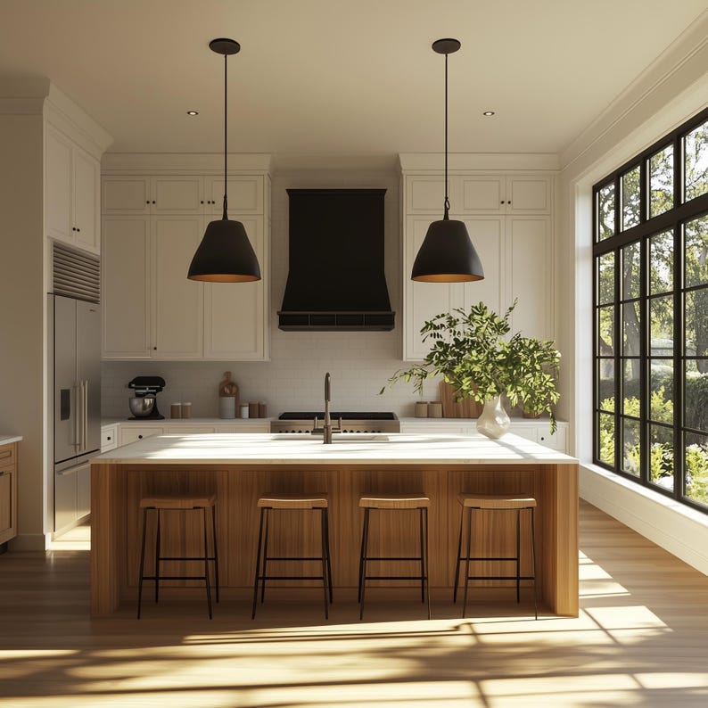 Modern Minimalist Master Kitchen Design | Custom 3D Interior Design ...