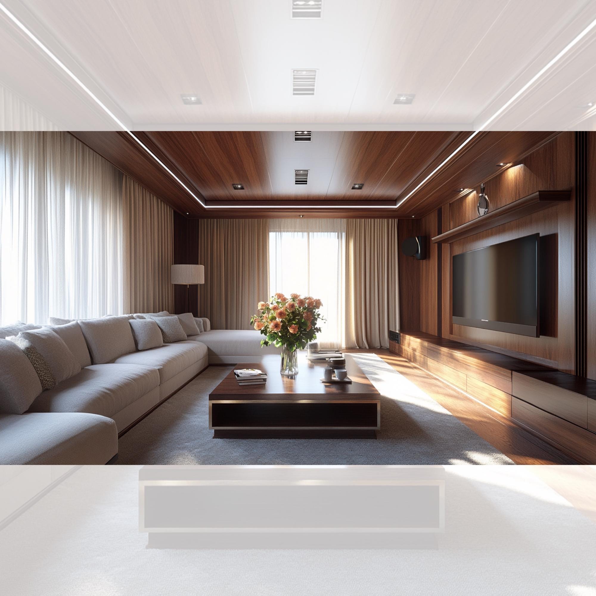 Living Room Interior Design, Realistic Visualization Rendering, Custom ...