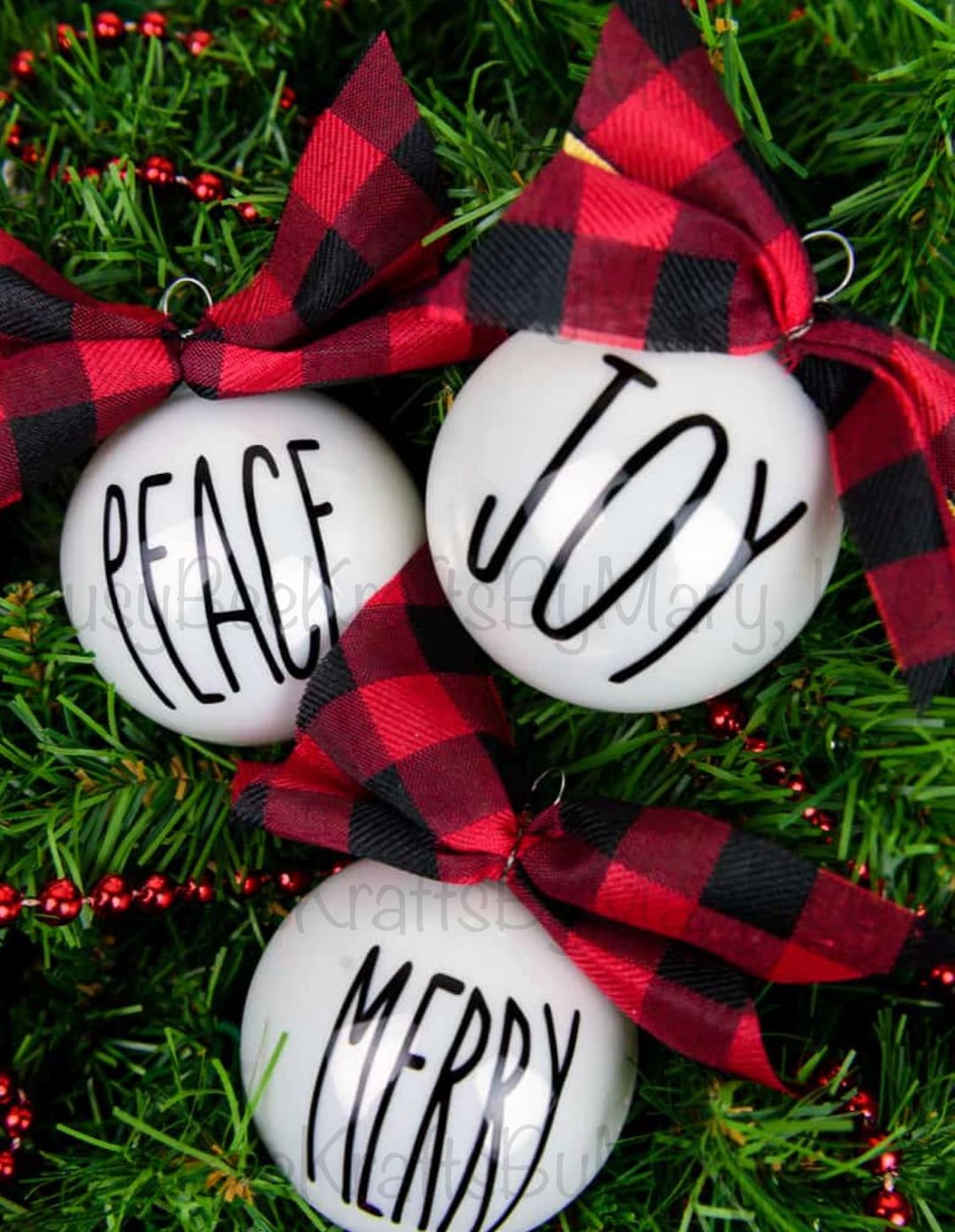 Rae Dunn Inspired Christmas Ornaments, Custom Ornaments, Rae, Dunn ...