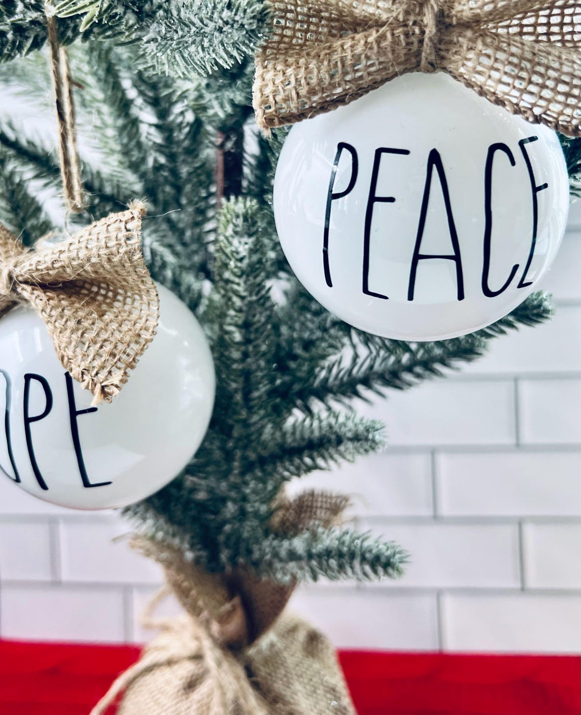 Rae Dunn Inspired Christmas Ornaments, Custom Ornaments, Rae, Dunn ...