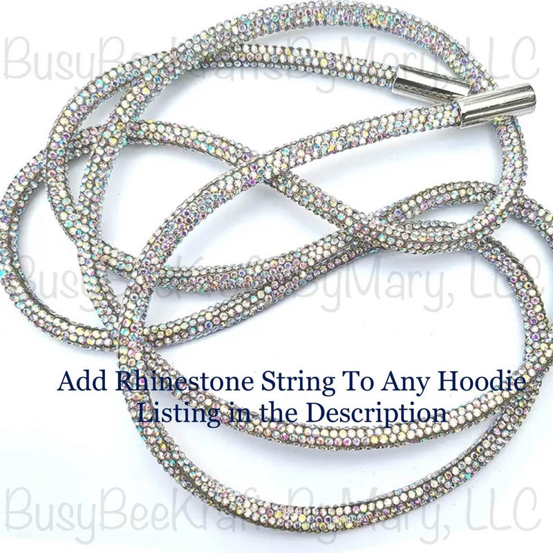 Rhinestone Hoodie - Etsy