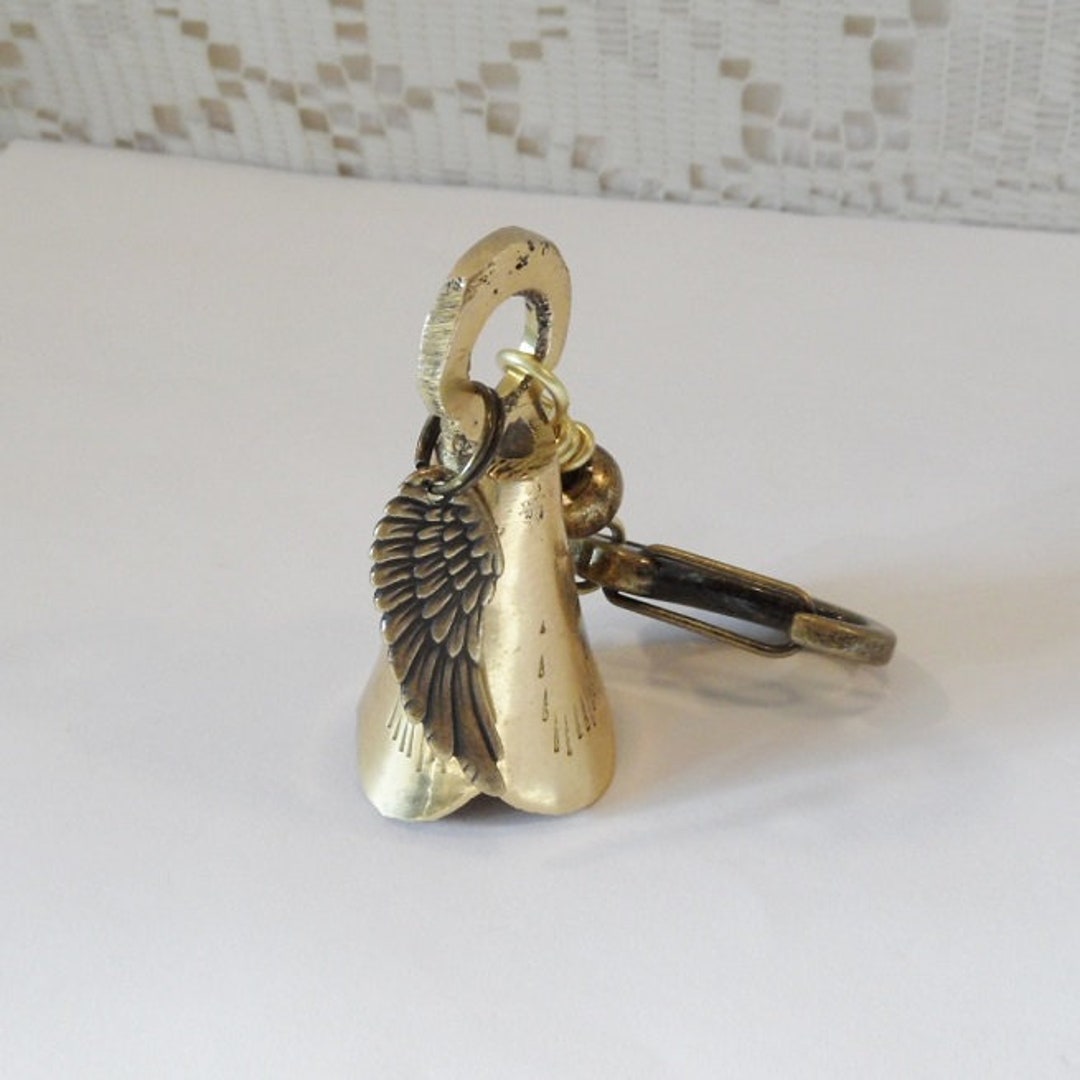 Guardian Biker Bell, Wing Charm, Bell for Motorcycles, Brass Bell ...