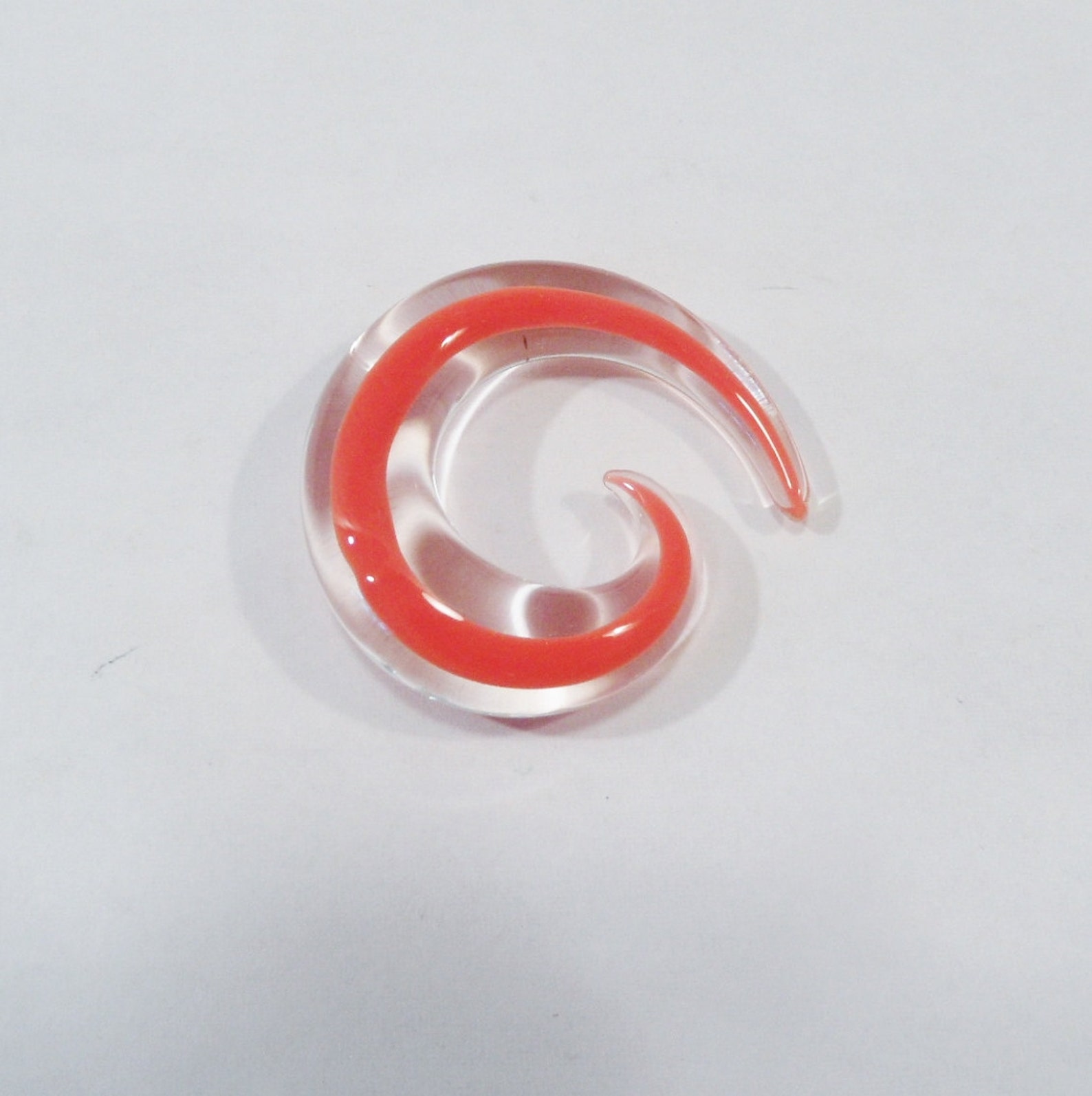 Glass Spiral 00g Single Spiral Pyrex Glass Spiral Single Gauge | Etsy