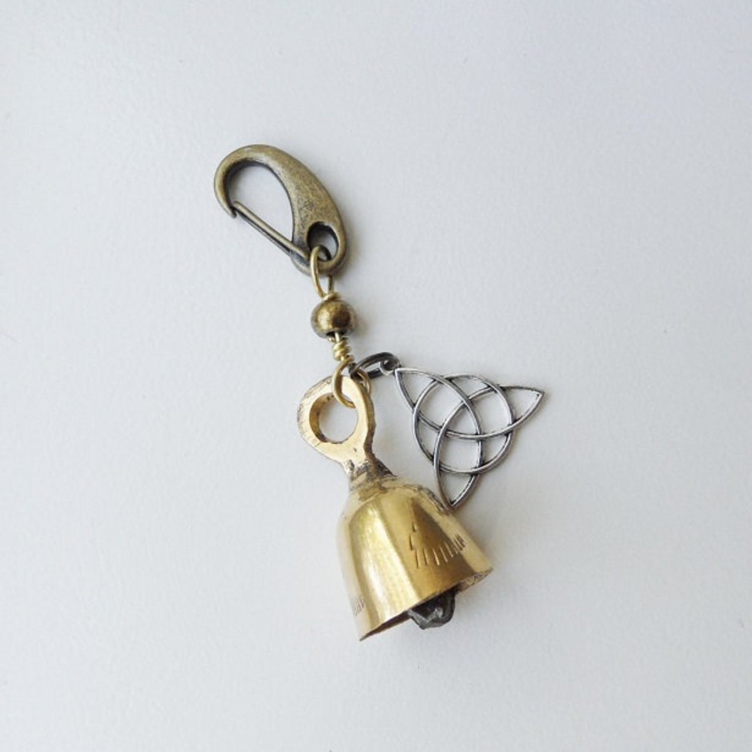 Guardian Biker Bell, Trinity Charm, Bell for Motorcycles, Brass Bell ...