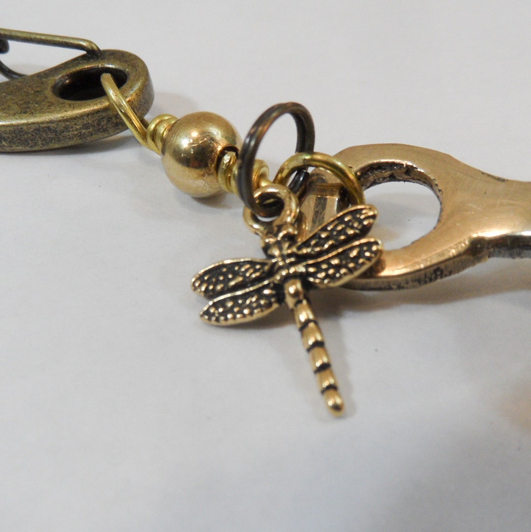 Guardian Biker Bell, Dragonfly Charm, Dragonfly Lovers Gift, Brass Bell ...