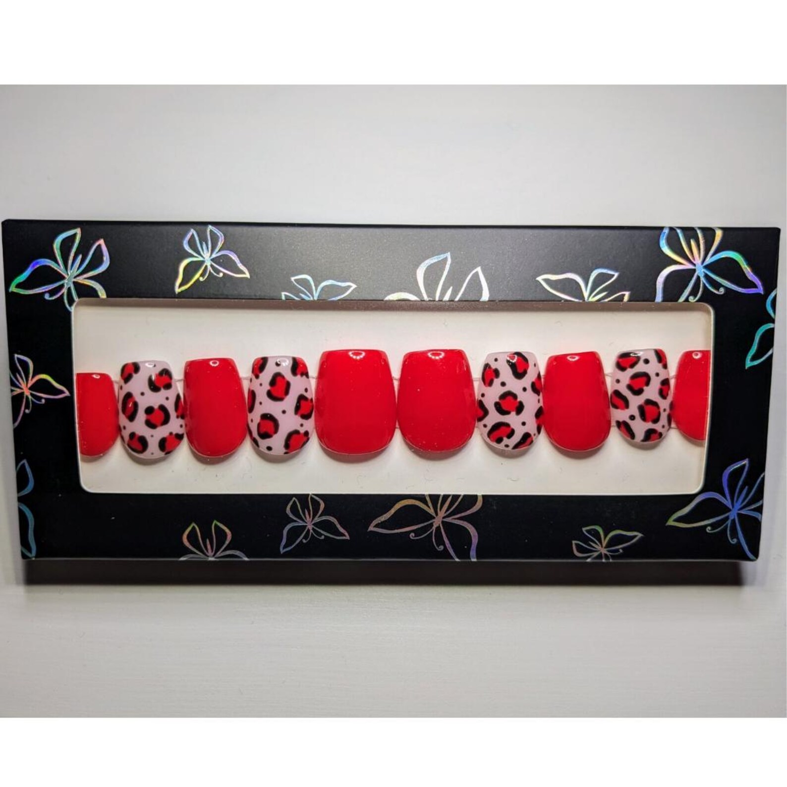 Basic Leopard Print Set Custom Press on Nails False Nails Glue on Nails ...