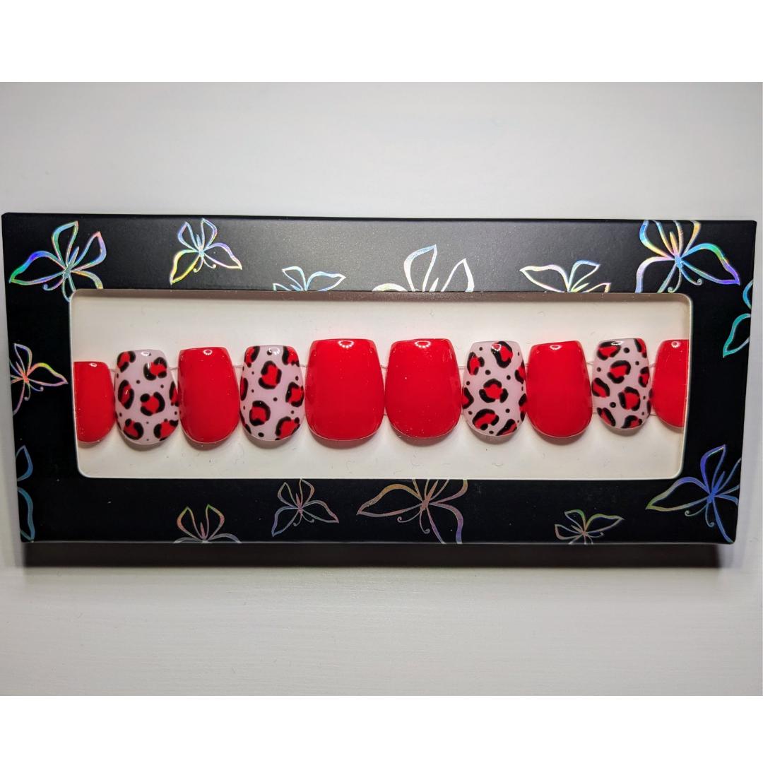 Basic Leopard Print Set Custom Press on Nails False Nails Glue on Nails Fake Nails Reusable ...