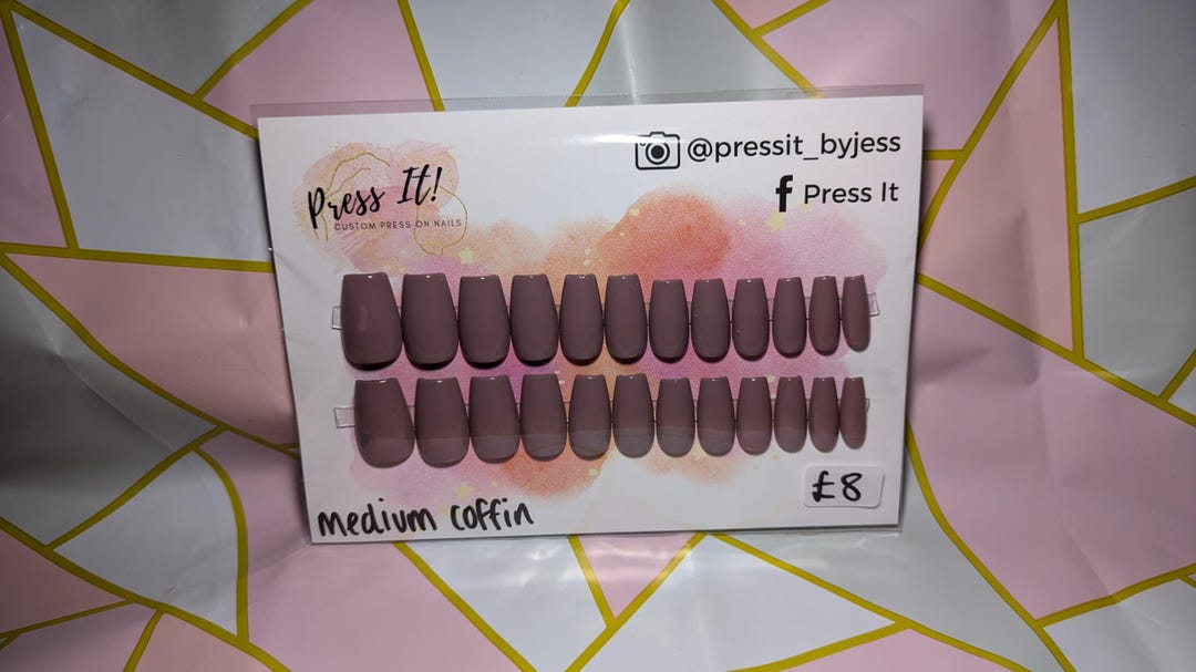 Pre-made Press on Nails No Sizing Kit Needed False Nails Glue on Nails ...