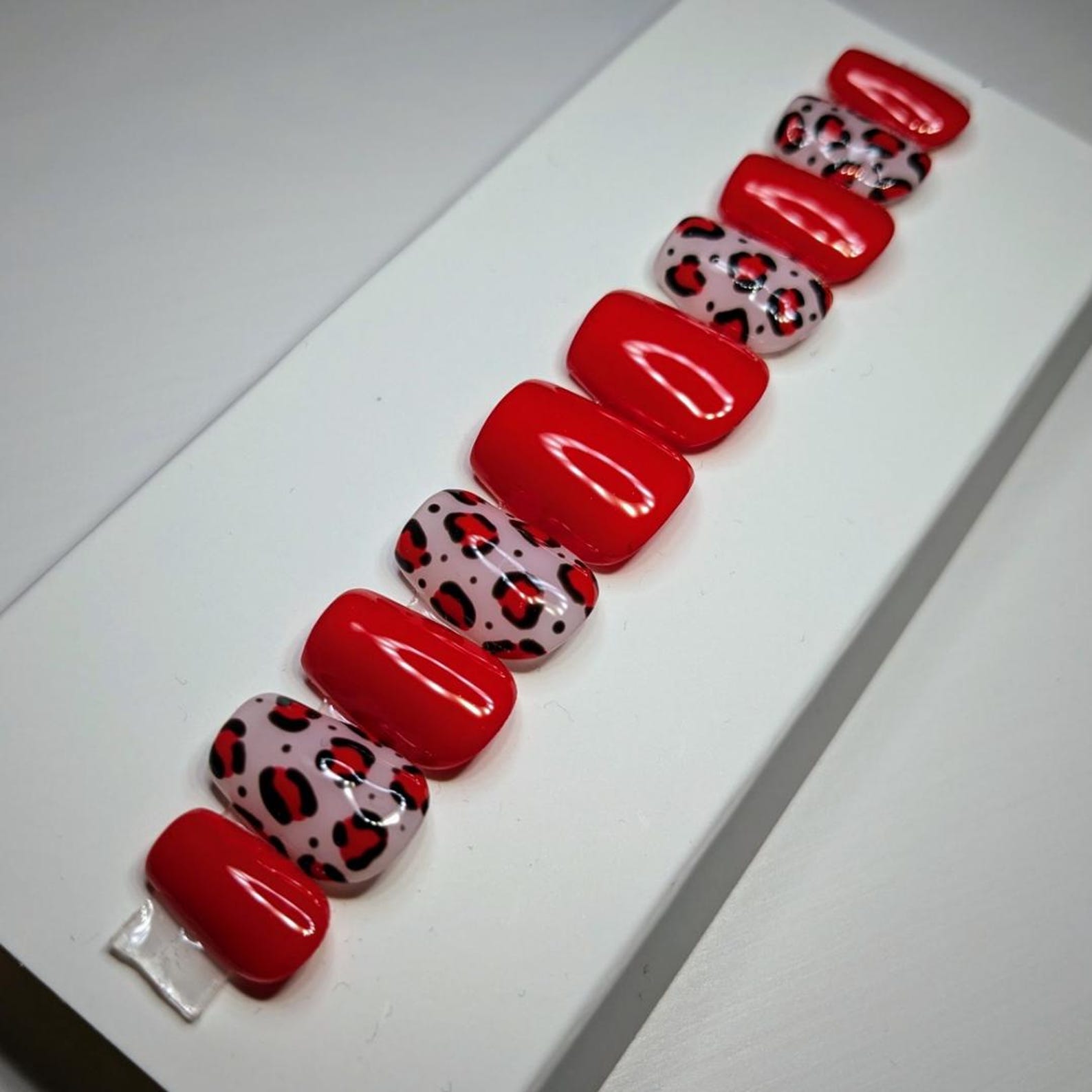 Basic Leopard Print Set Custom Press on Nails False Nails Glue on Nails ...