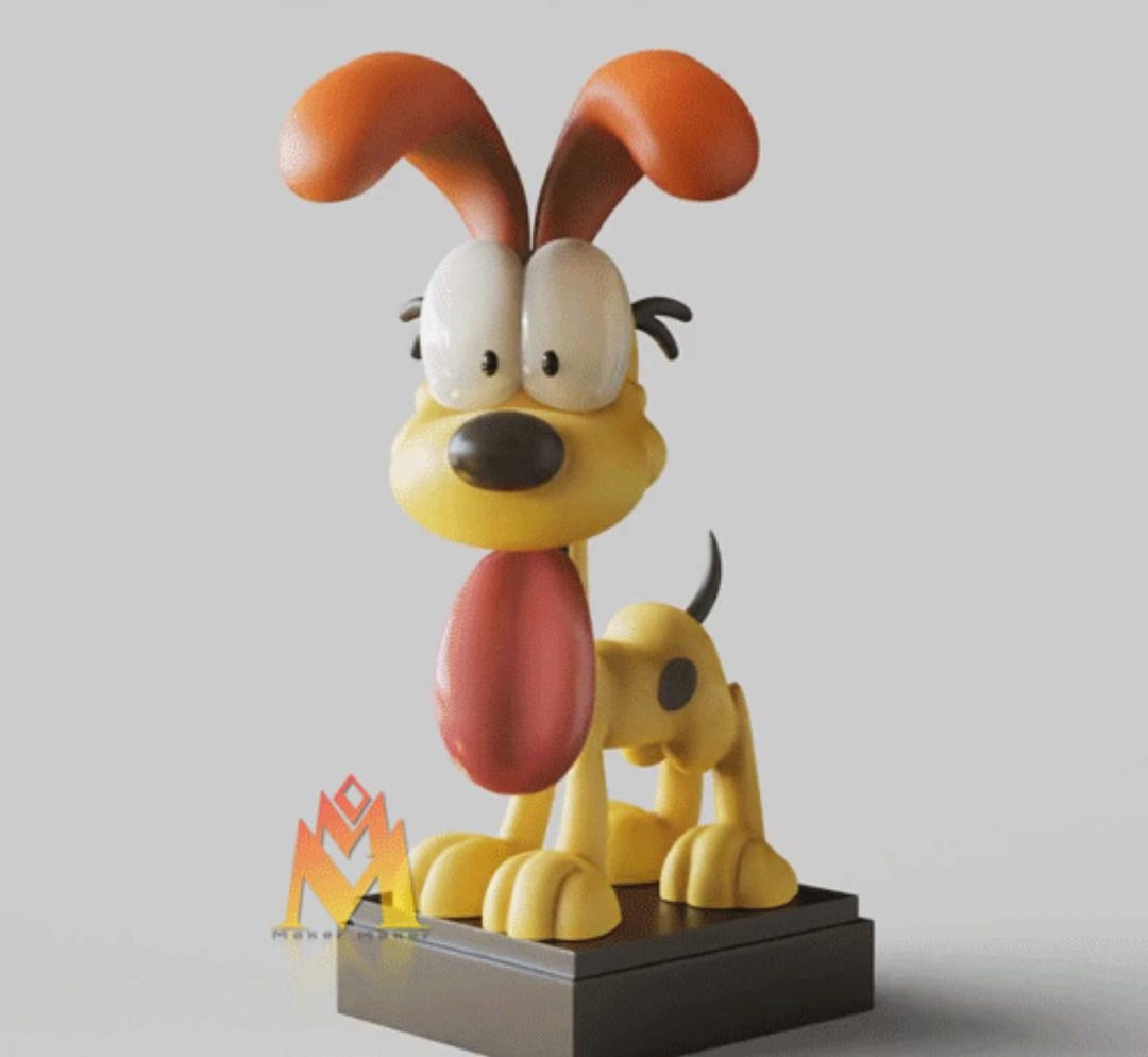 Odie Dog Figure, 12K High Quality 3D ABS Resin Printed Figurine, Odie ...