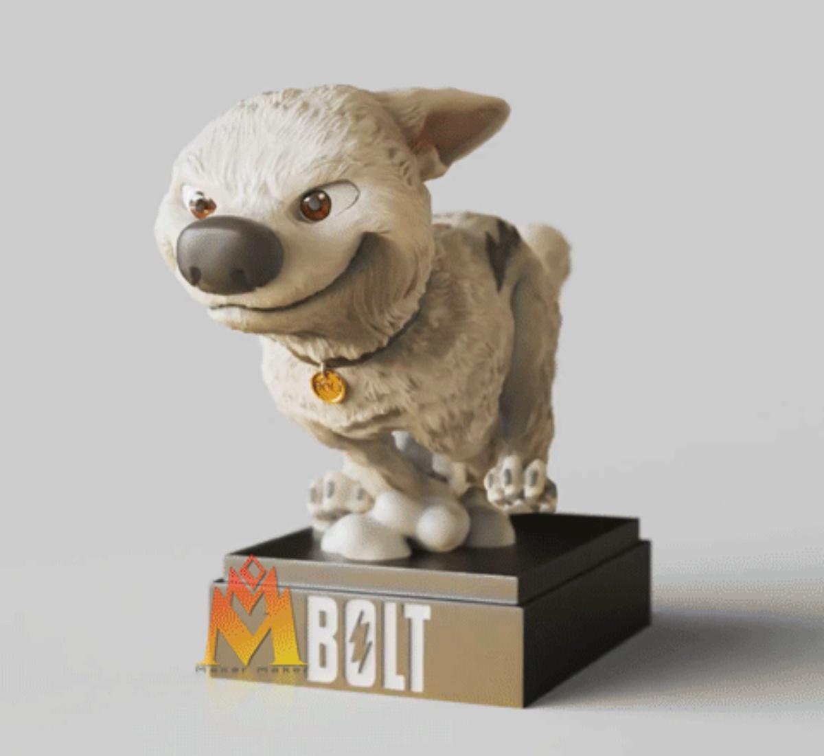 Bolt Dog Figure, 12K High Quality 3D ABS Resin Printed Figurine, Bolt ...